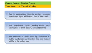 Thermit welding | PPTX