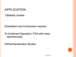 Thermoanalytical Techniques | PPTX