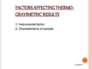 Thermoanalytical Techniques | PPTX