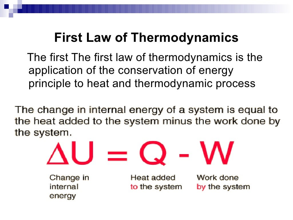 Thermodynamics thermodynamics