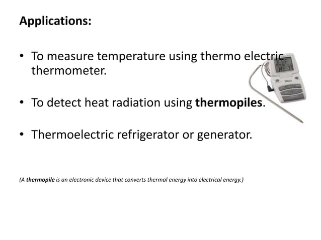 Thermo electric generators | PPTX | Physics | Science
