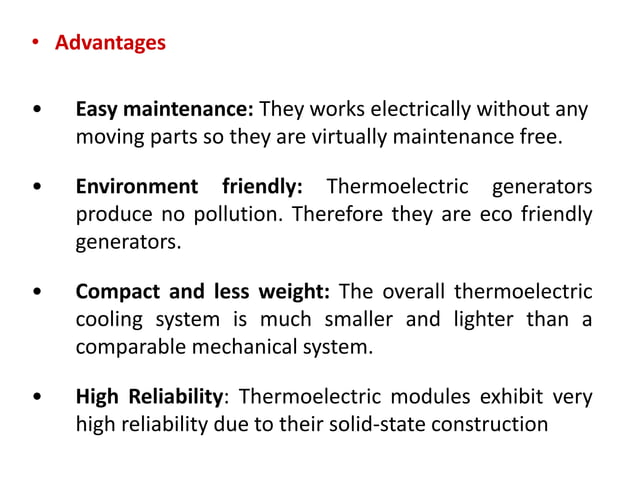 Thermo electric generators | PPTX | Physics | Science