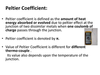 Thermo electric generators | PPTX