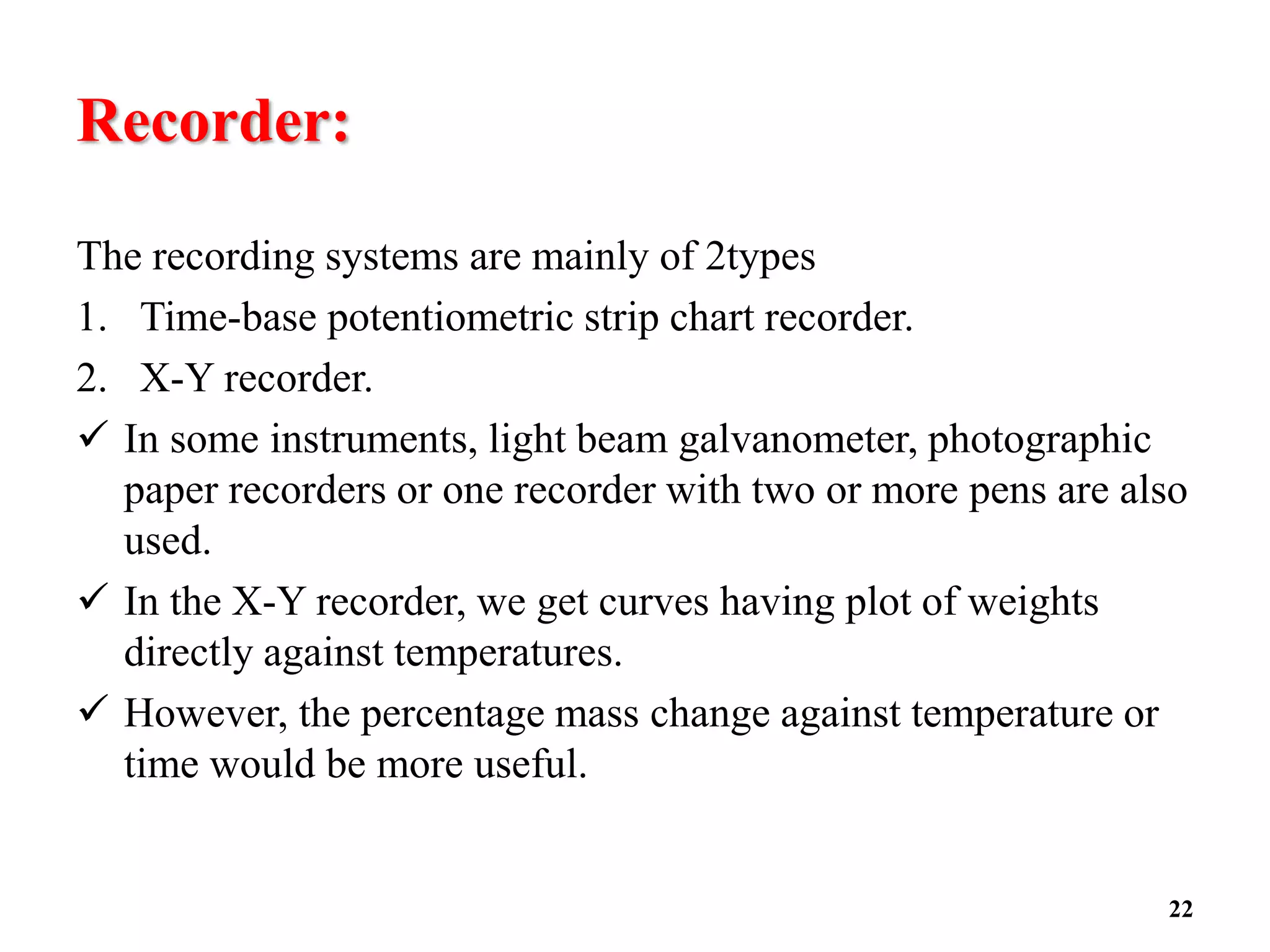 Thermo gravimetric analysis(tga) | PPTX
