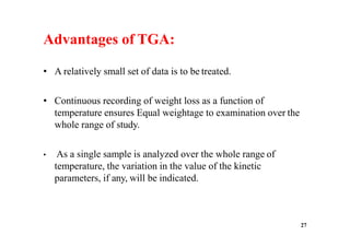 Thermogravimetric analysis (TGA) By Thermogravimetric analysis(TGA) by ...