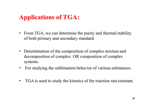 Thermogravimetric analysis (TGA) By Thermogravimetric analysis(TGA) by ...