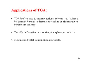 Thermogravimetric analysis (TGA) By Thermogravimetric analysis(TGA) by ...
