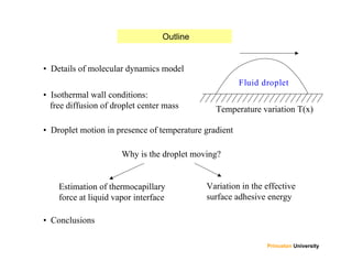 Droplet Propulsion by Thermal Modulation of the Liquid-Solid ...