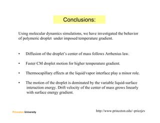 Droplet Propulsion by Thermal Modulation of the Liquid-Solid ...