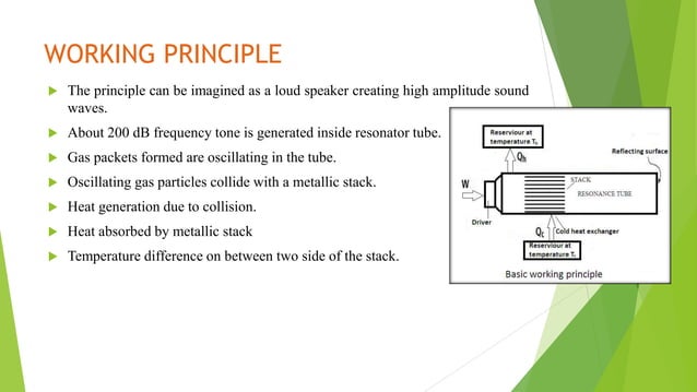 Thermo accoustic refrigeration with detail stack description | PPT