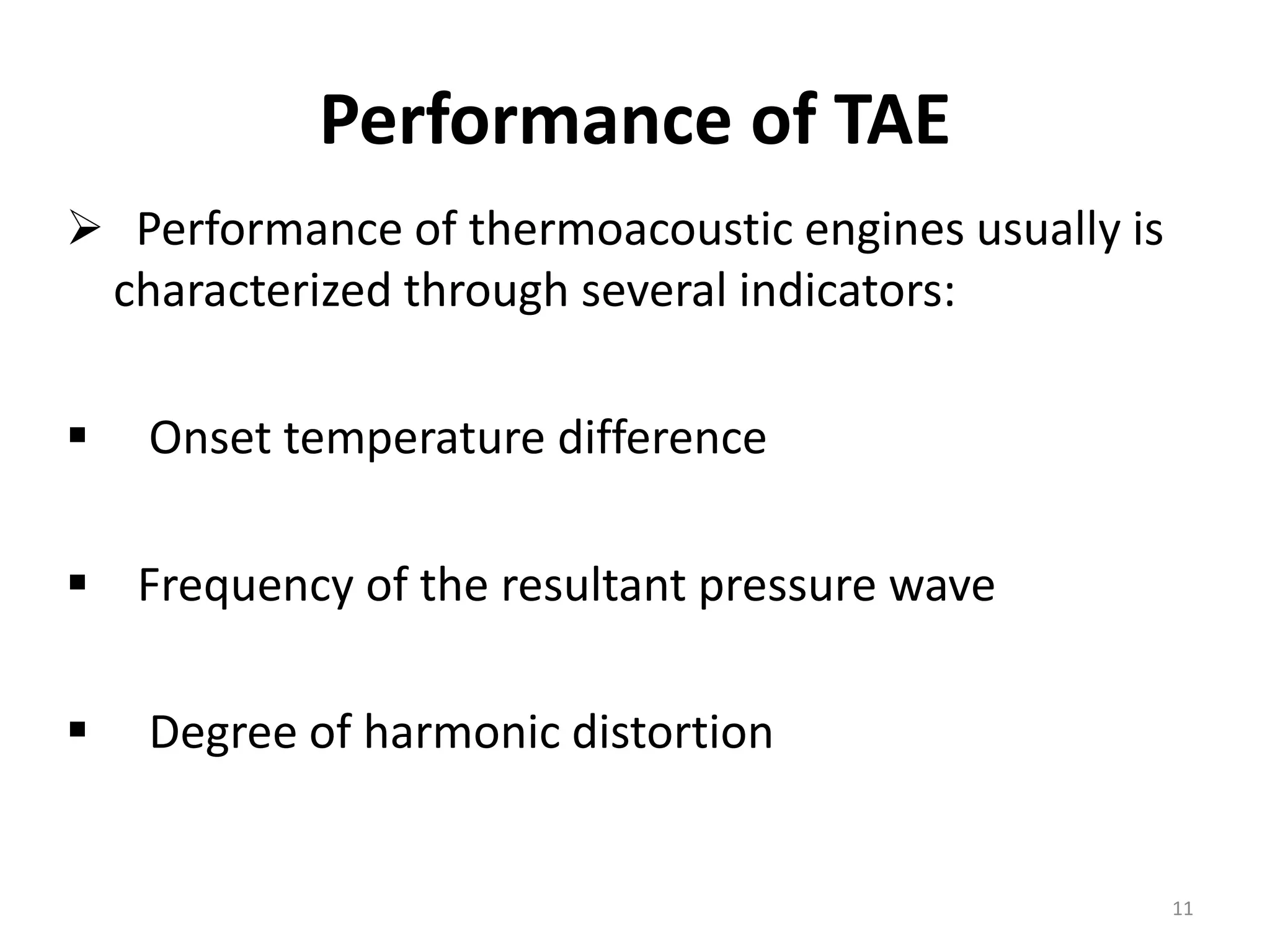 Thermo acoustic engine | PPTX