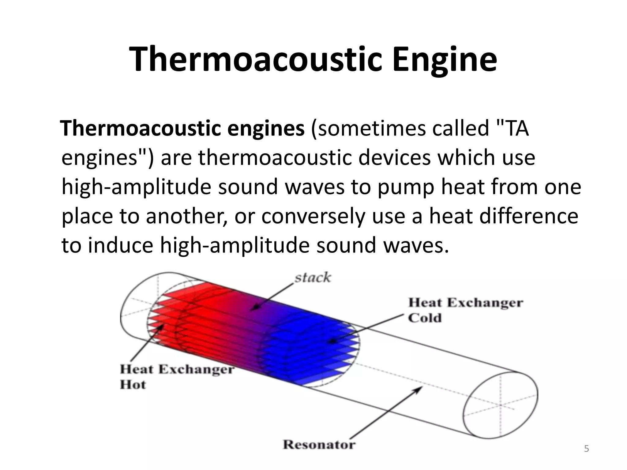 Thermo acoustic engine | PPTX