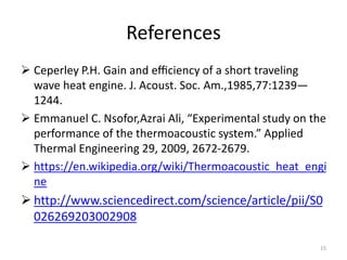 Thermo acoustic engine | PPTX