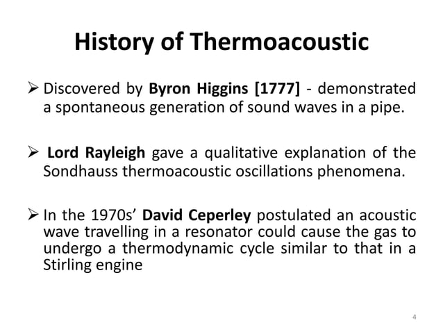Thermo acoustic engine | PPTX