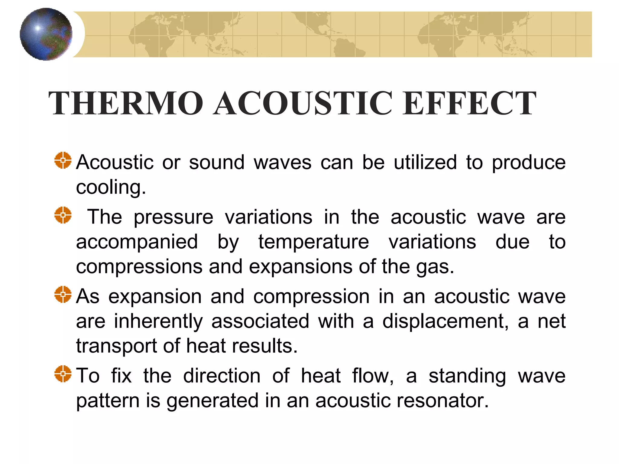 Thermo acoustic refrigeration | PPT
