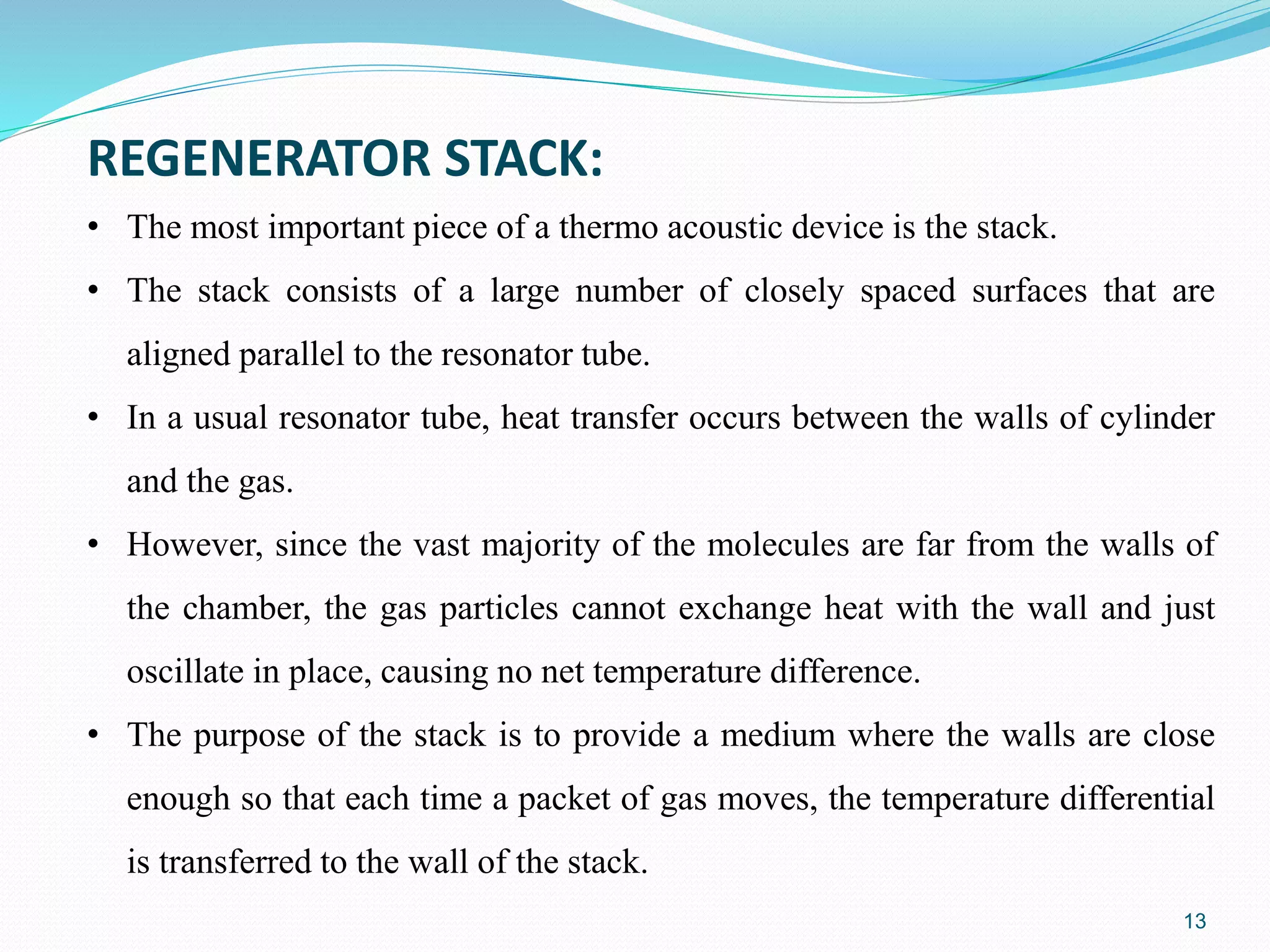 Thermo acoustic refrigeration | PPTX
