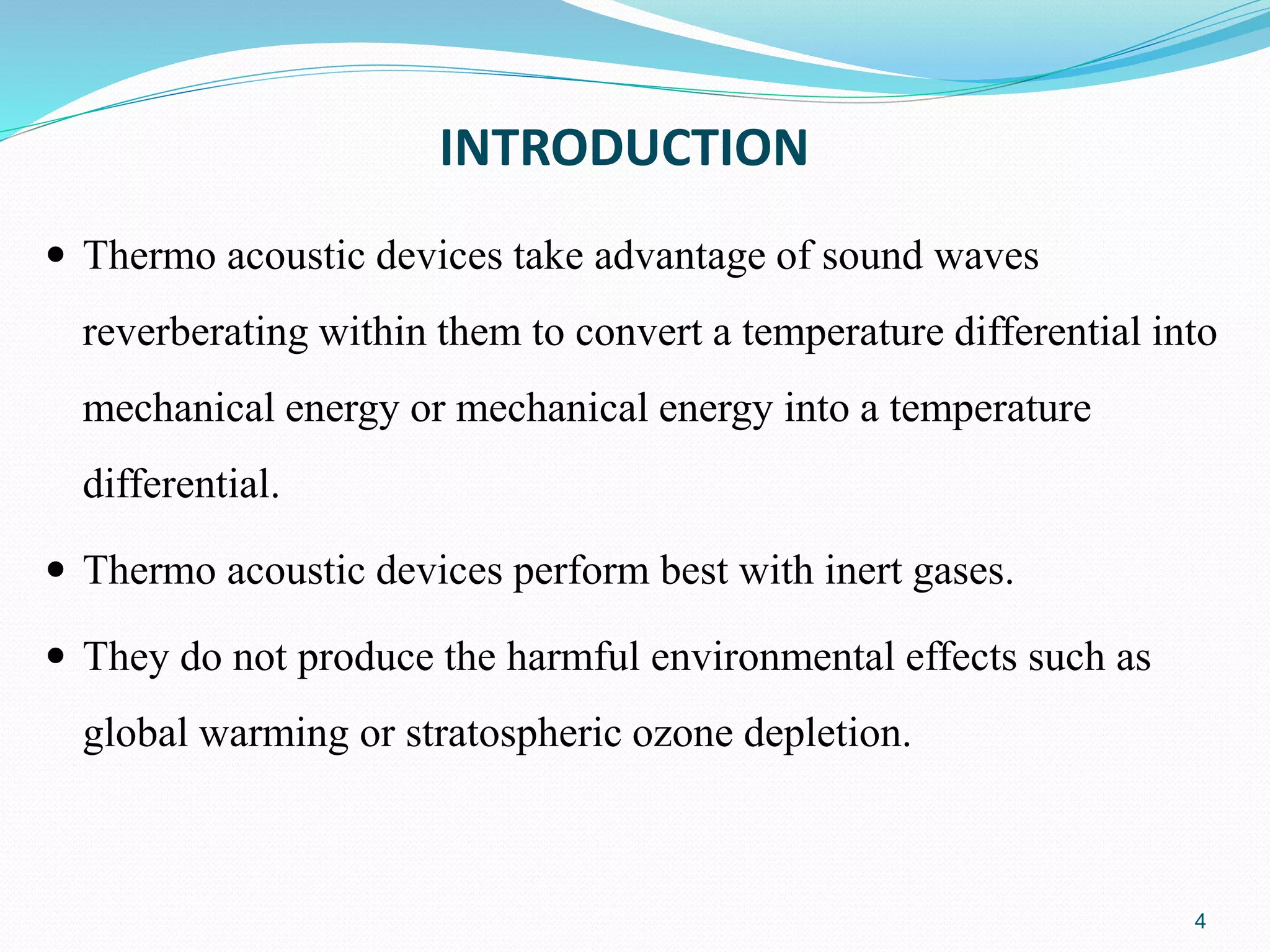 Thermo acoustic refrigeration | PPTX