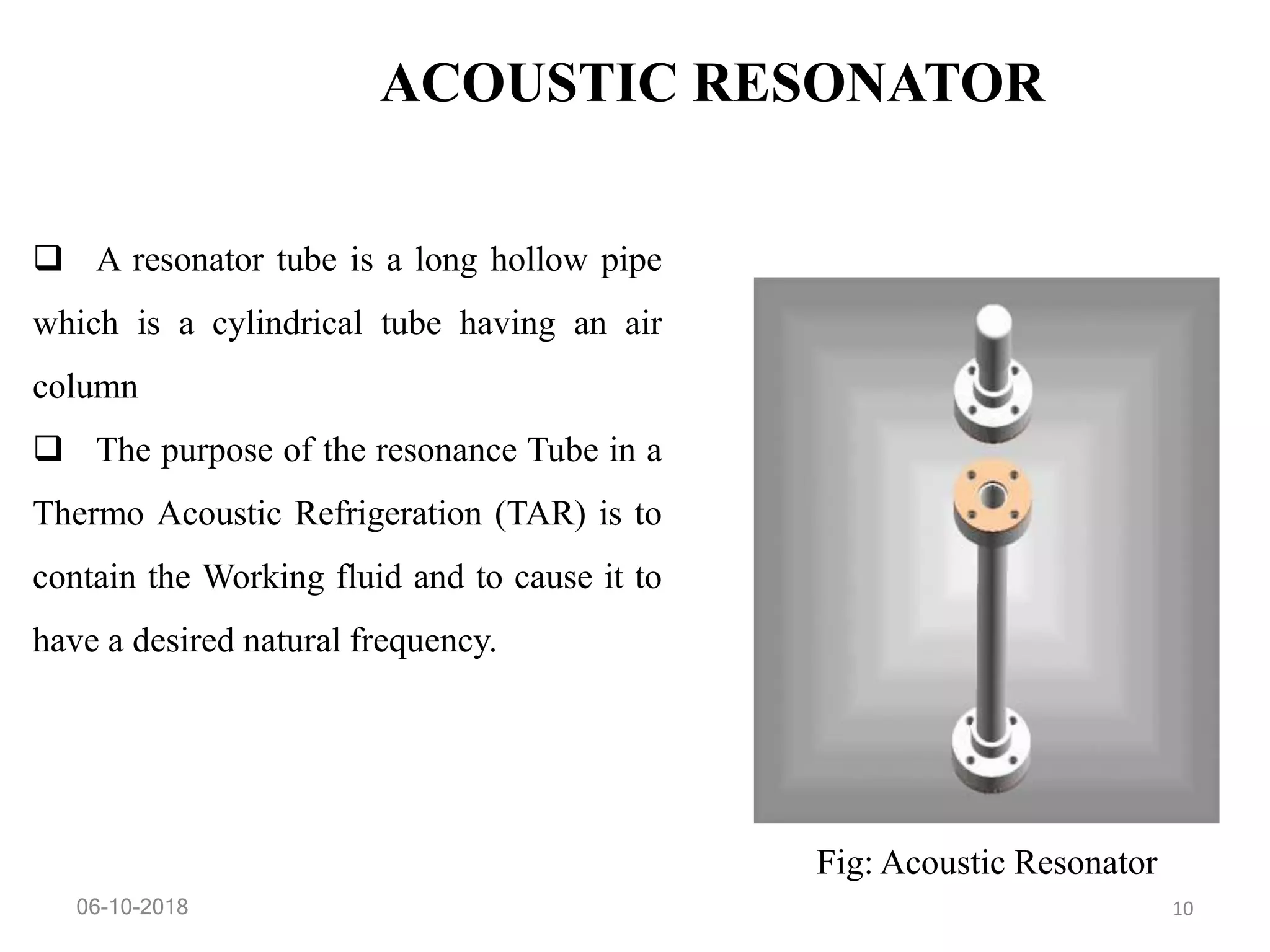 Thermo acoustic refrigeration | PPT