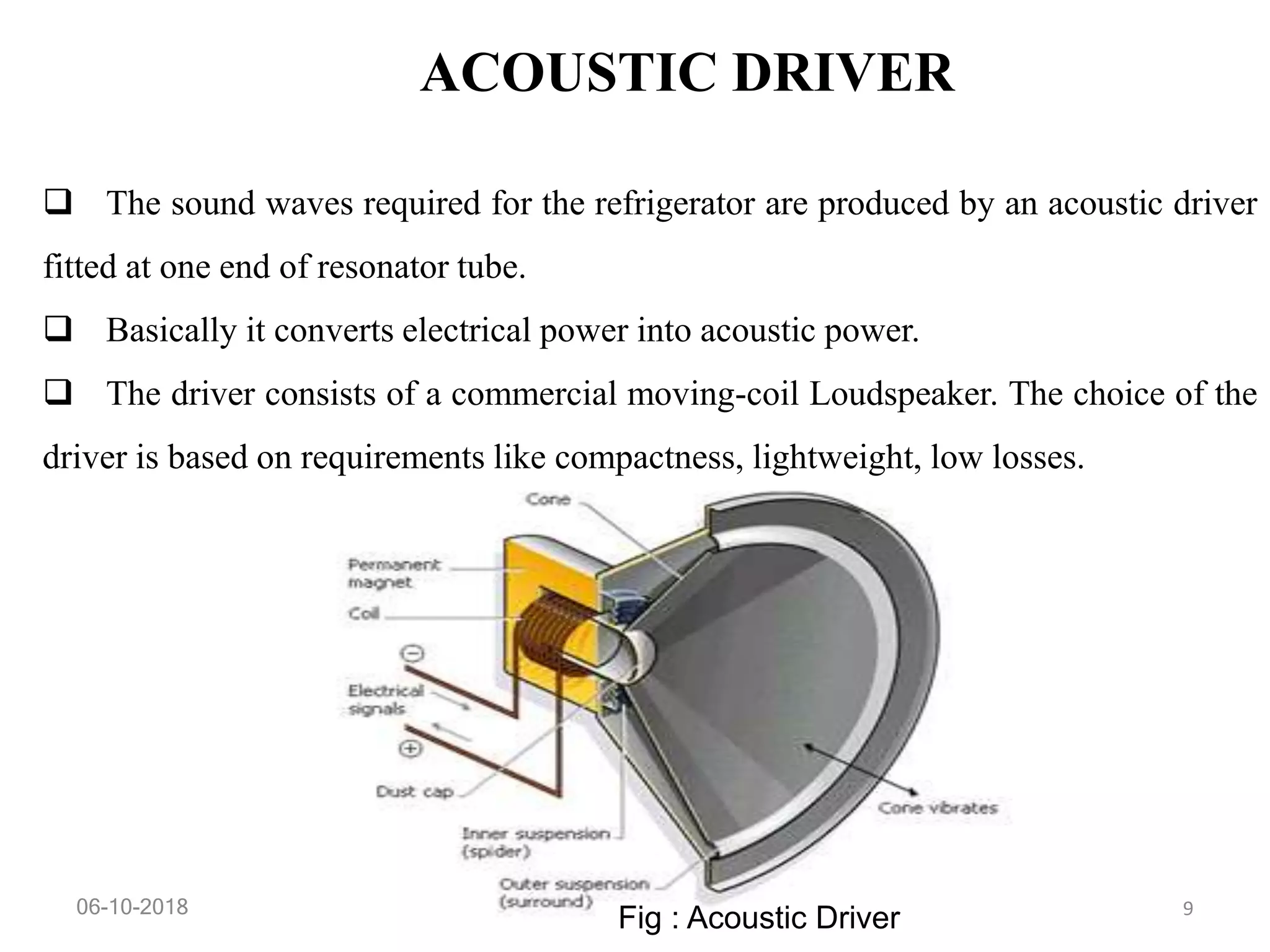 Thermo acoustic refrigeration | PPT