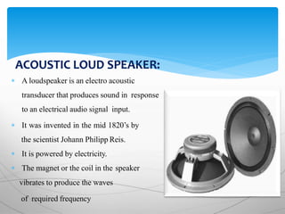 Thermo acoustic refrigeration | PPTX