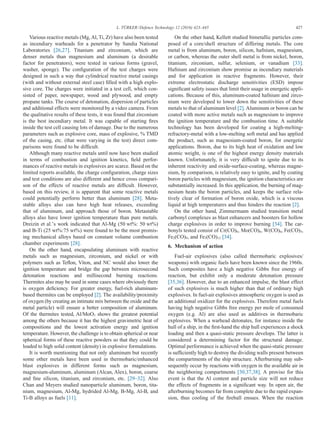 Thermobaric and enhanced blast explosives (tbx and ebx) | PDF