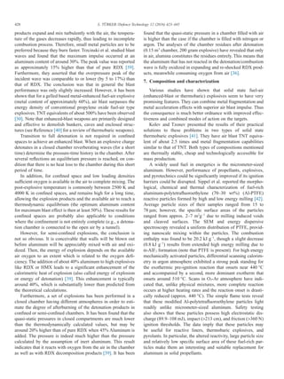 Thermobaric and enhanced blast explosives (tbx and ebx) | PDF