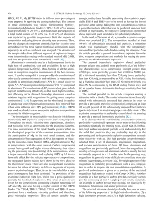 Thermobaric and enhanced blast explosives (tbx and ebx) | PDF