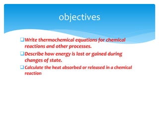 Thermochemical equations | PPTX