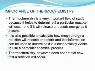 Thermochemistry | PPTX