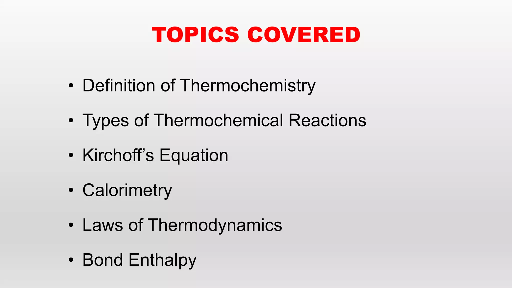 Thermochemistry | PPTX