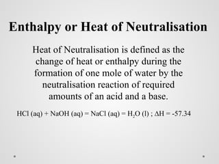 thermochemistry of chemistry three education department | PPT