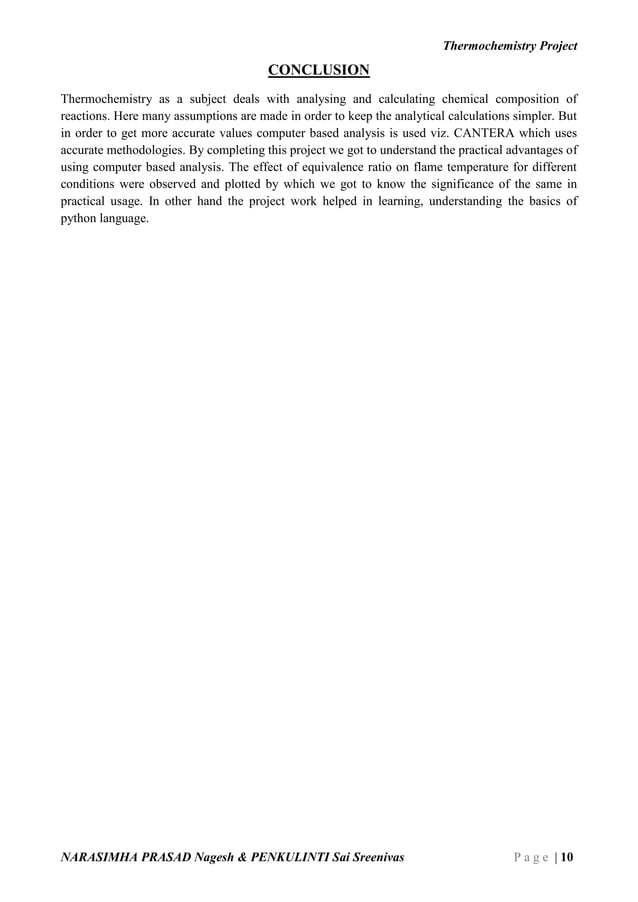Thermochemical study of Energy associated with reactions using python ...