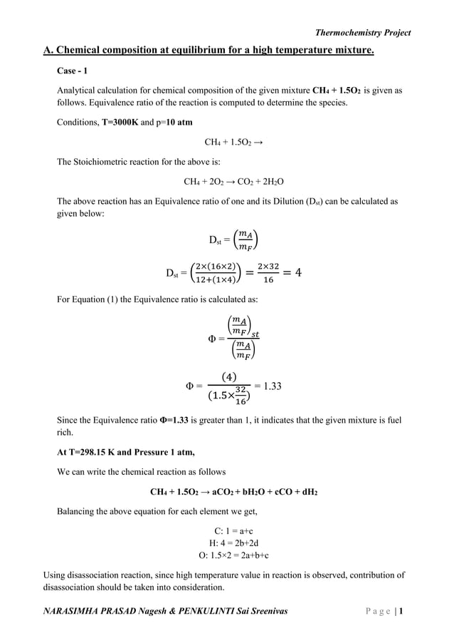 Thermochemical study of Energy associated with reactions using python ...