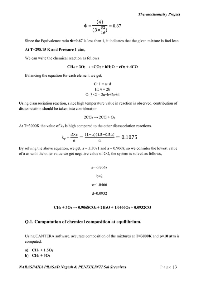 Thermochemical study of Energy associated with reactions using python ...