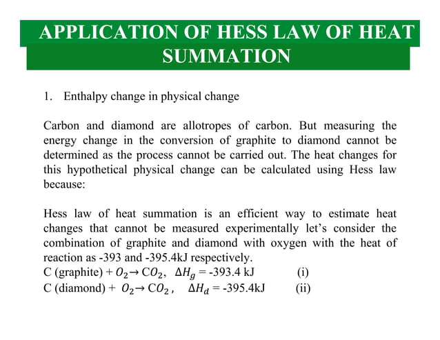 Thermochemistry, Hess law PPTxx 100L.pptx | Chemistry | Science