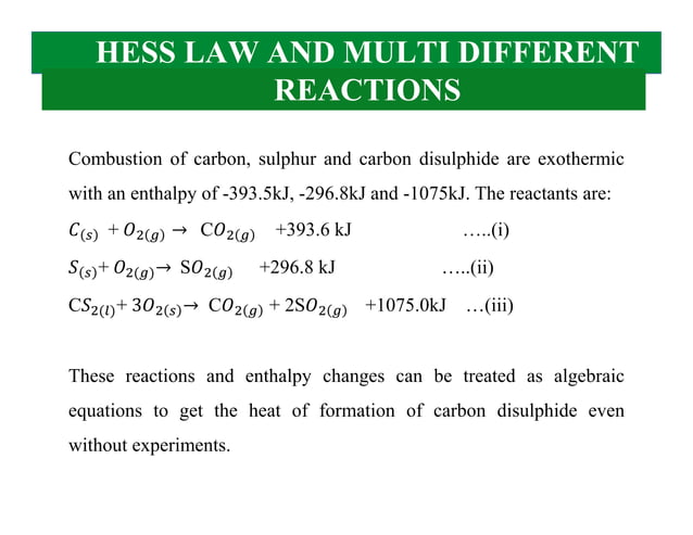 Thermochemistry, Hess law PPTxx 100L.pptx | Chemistry | Science