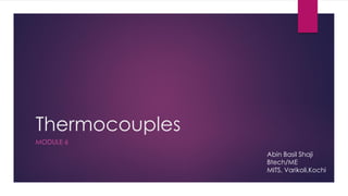 Thermocouple- Metrology& Instrumentation | PDF