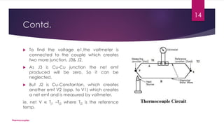 Thermocouple- Metrology& Instrumentation | PDF