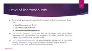 Thermocouple- Metrology& Instrumentation | PDF