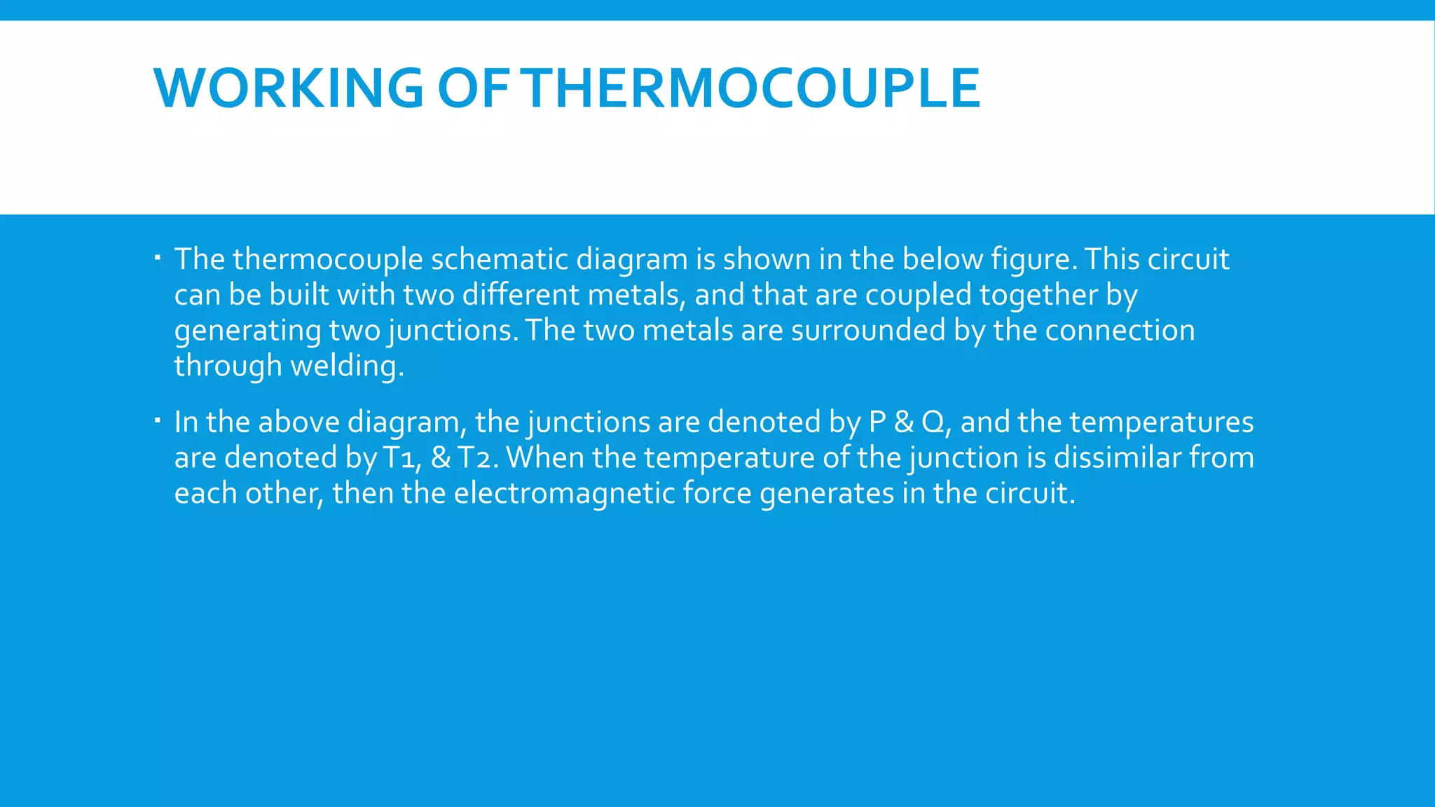 The Working principle of Thermocouple | PPTX | Chemistry | Science