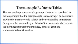 Thermocouple | PPTX