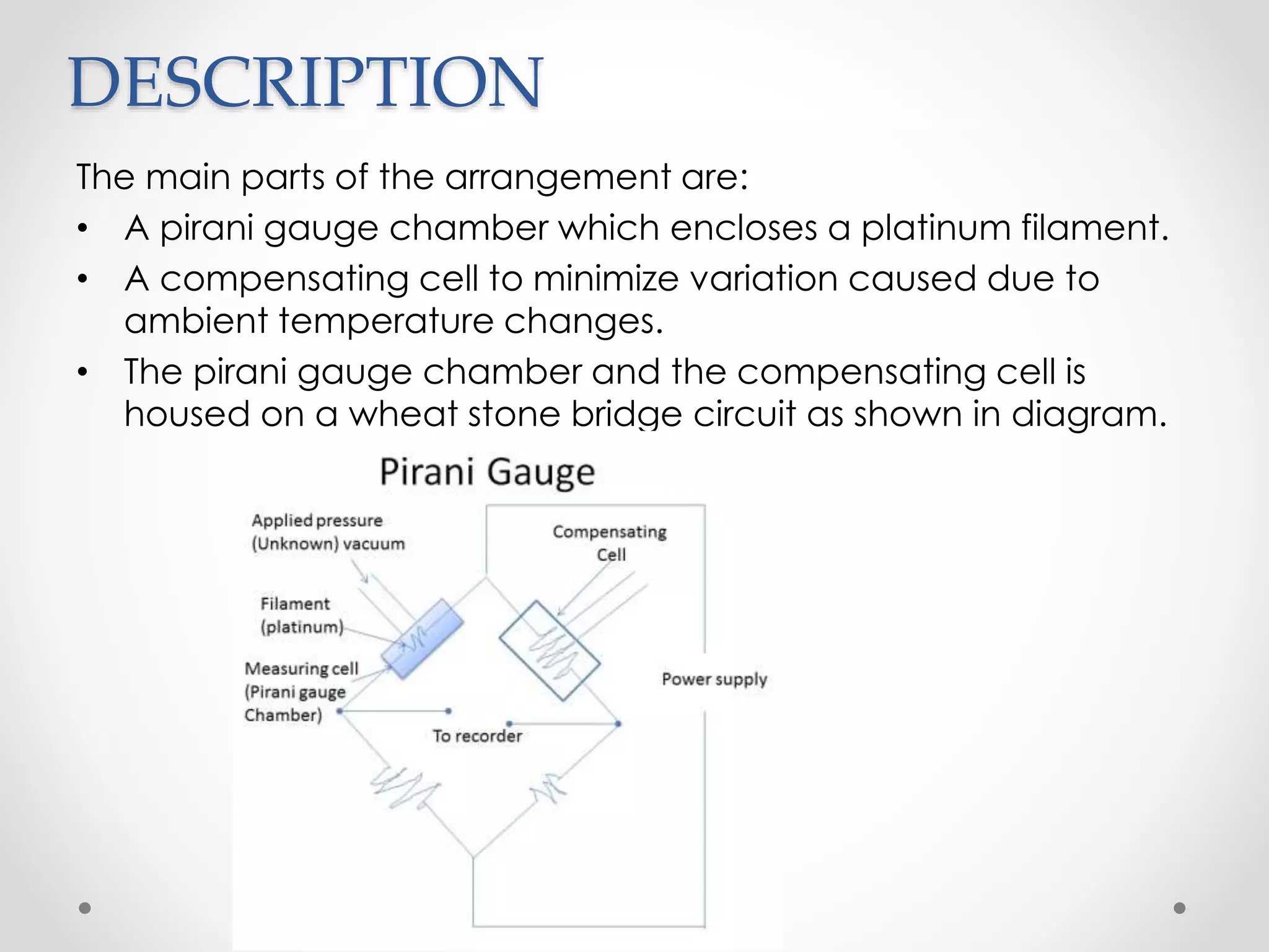 Thermocouple gauge & pirani gauge | PPTX
