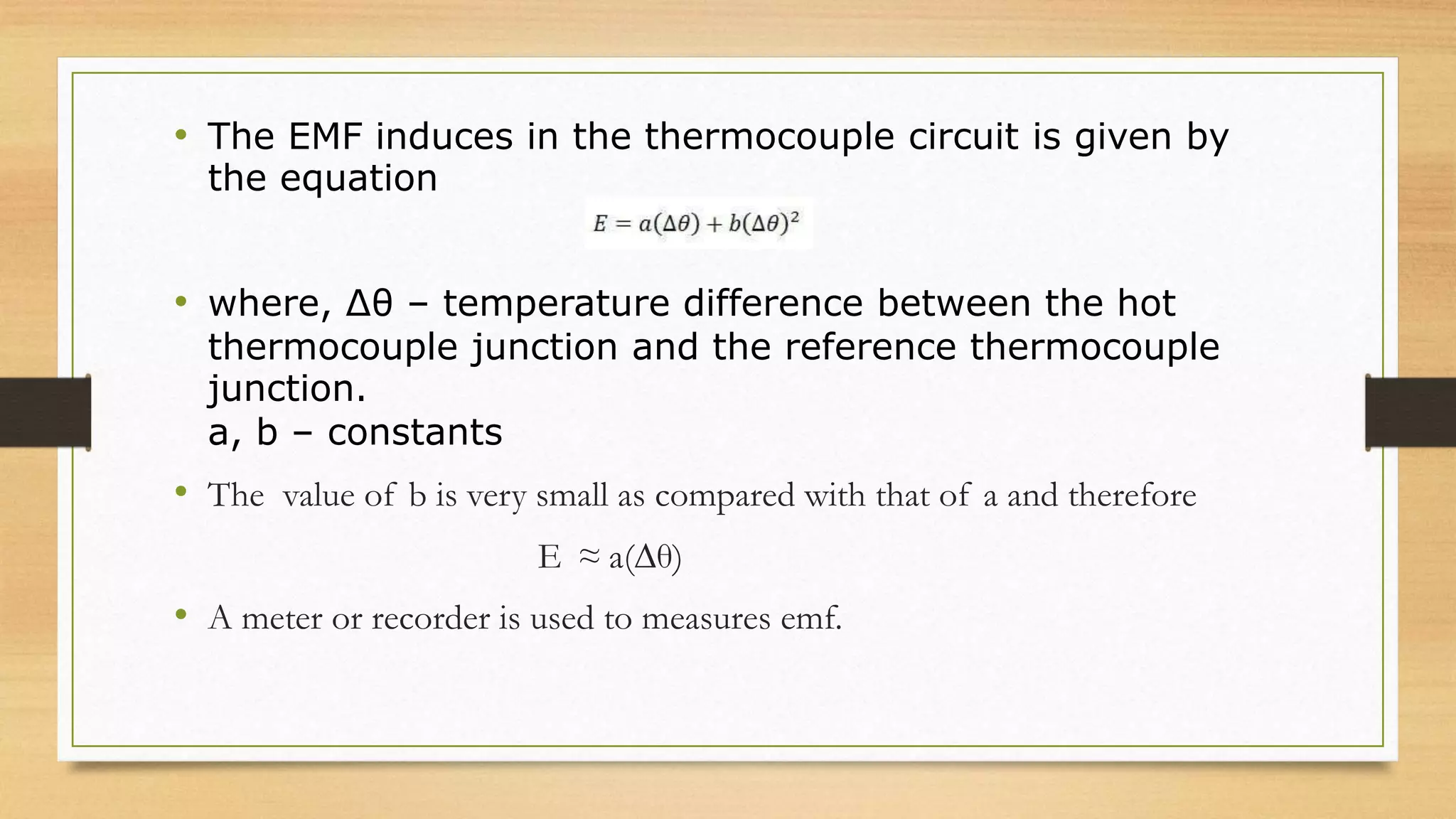 Thermocouples | PPTX