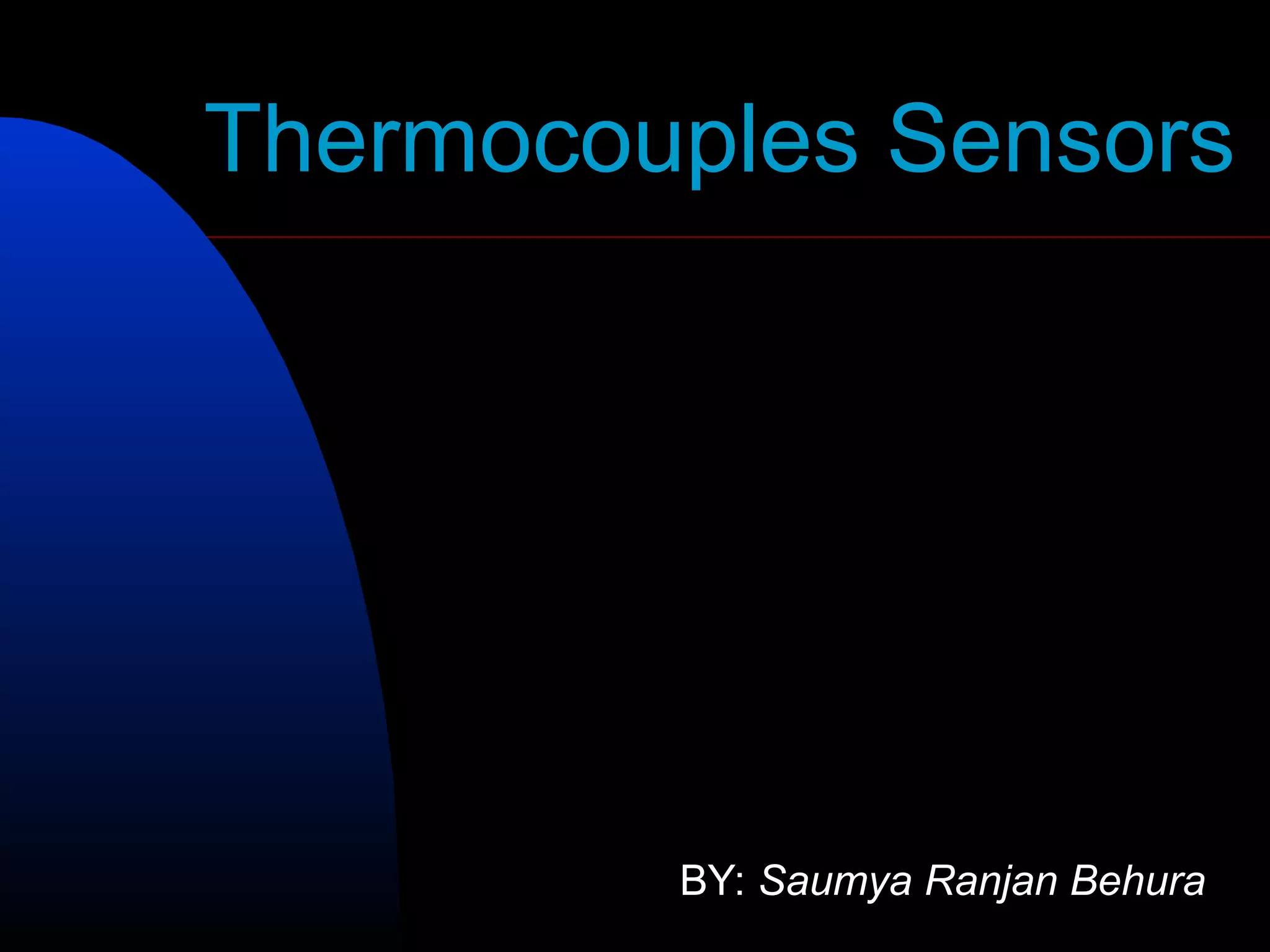 Thermocouples sensors | PPT