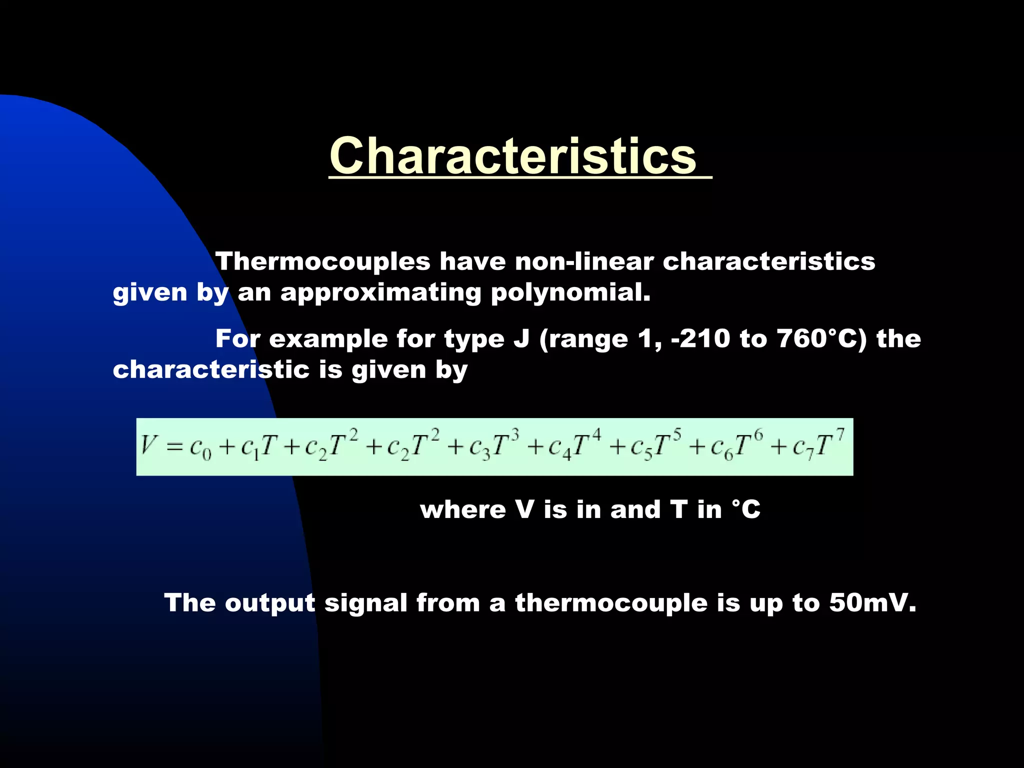 Thermocouples sensors | PPT