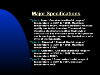 Thermocouples sensors | PPT