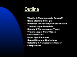Thermocouples sensors | PPT