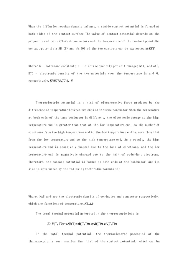 Thermocouple temperature measurement principle and common faults | PDF