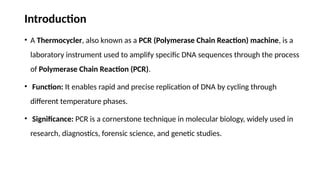 Thermocycler standard operation,pcr.pptx