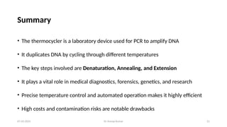 Thermocycler standard operating procedure | PPTX